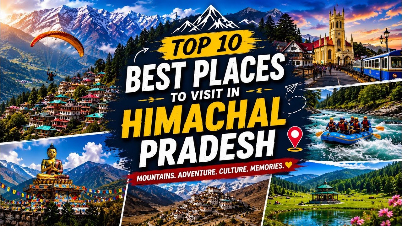 Himachal Bucket List 🌄 | 10 Places You Must Visit Once! Travel Guide 2026 🇮🇳