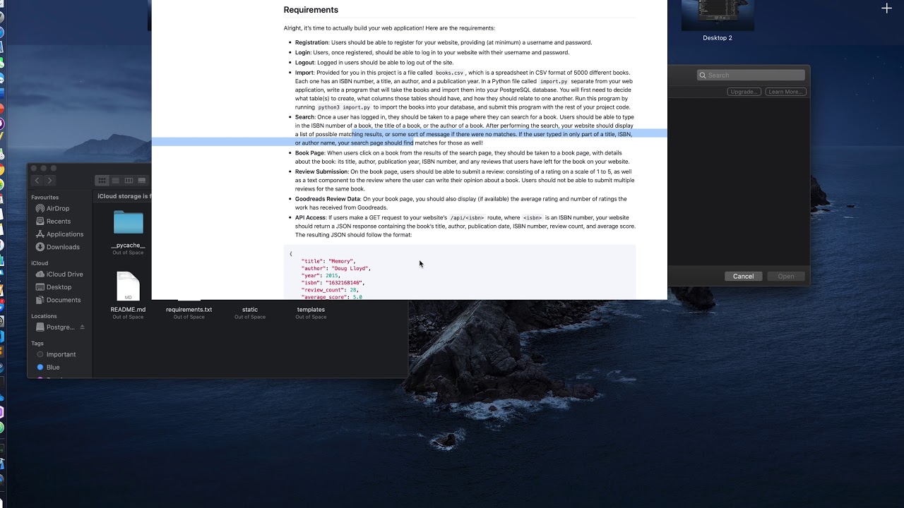 CS50 Web Project1 Book Review Website