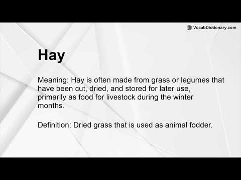 Hay Meaning