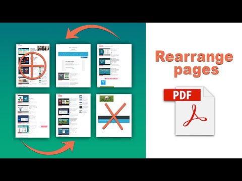 How to reorder pages in pdf using adobe acrobat pro dc