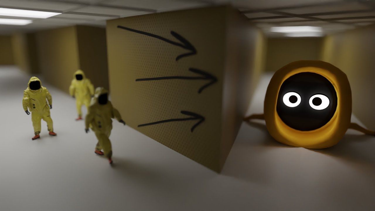 Peekaboo with Bone Thief in the Backrooms Found footage
