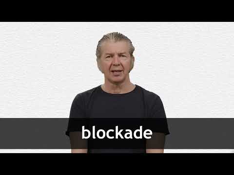 BLOCKADE definition and meaning | Collins English Dictionary