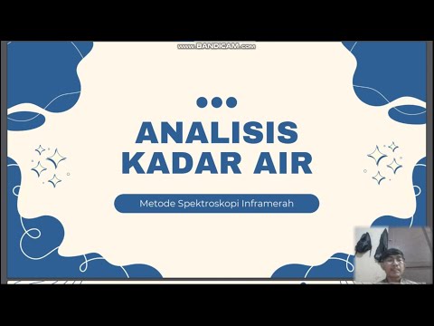 Analisis Kadar Air - Metode Spektroskopi Inframerah
