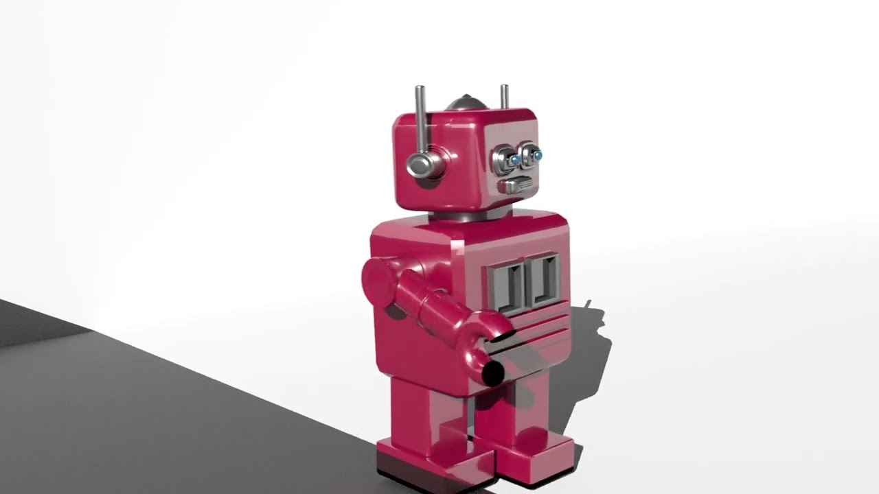 Toy Robot 3D Model Animation
