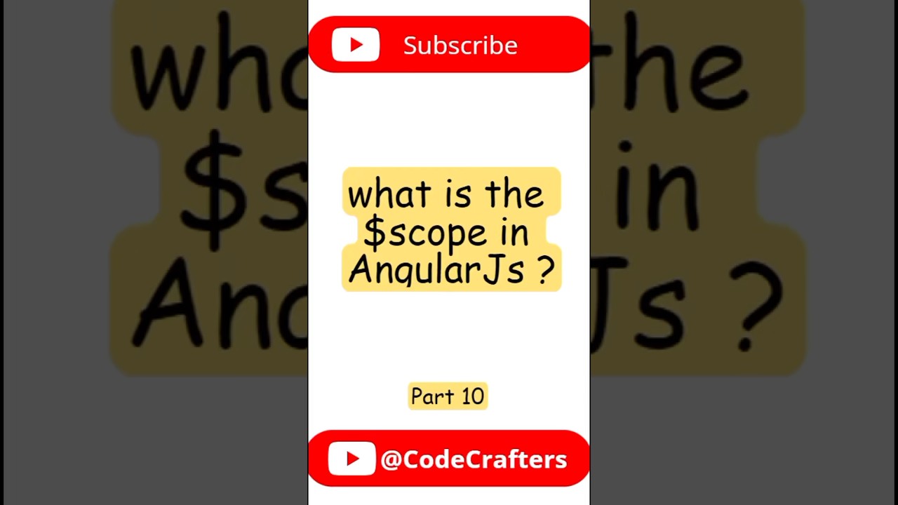 Part 10 || What is the $scope in AngularJs ? ||#javascriptinterviewquestions #angular #javascriptdev