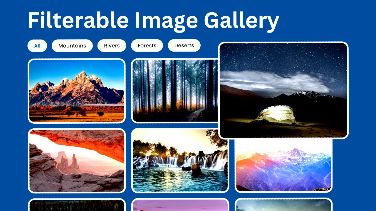 Responsive Filterable Image Gallery In JavaScript