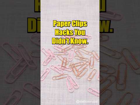 Paper Clips Hacks That You Didn't Know🥰.#shorts
