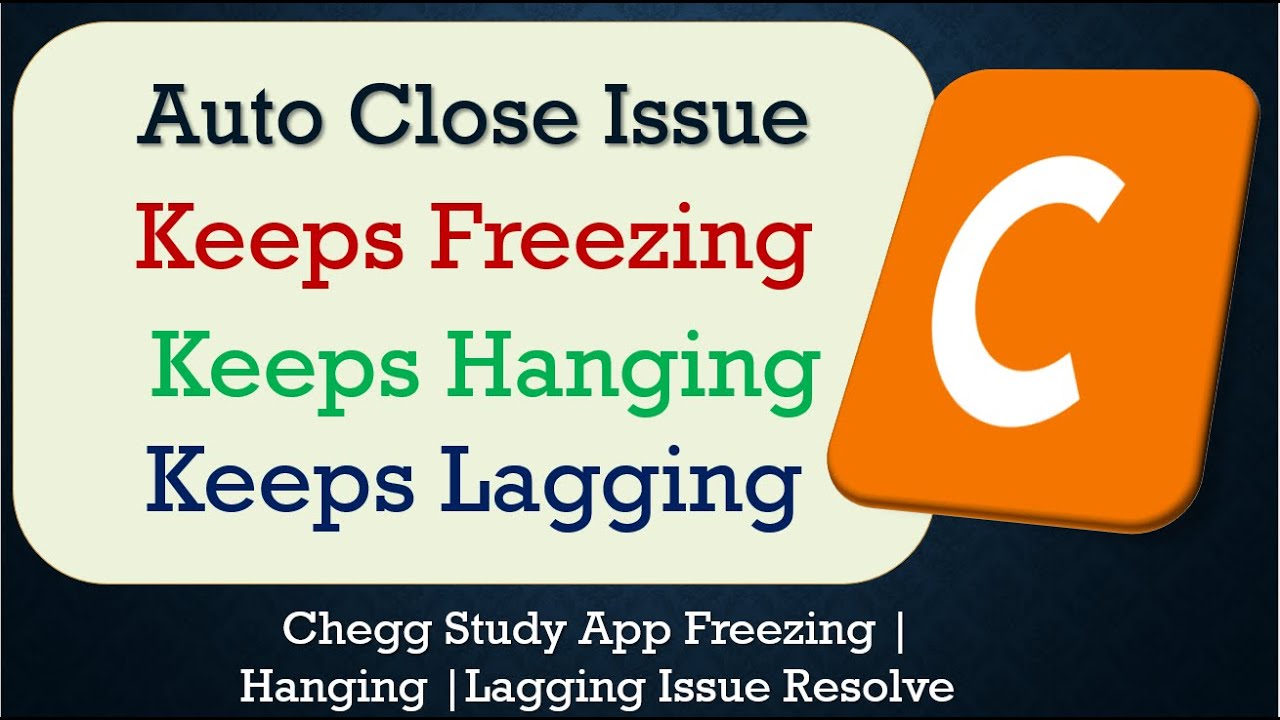 How to Fix Chegg Study Auto Close | Keeps Hanging | Freezing | Lagging Issue Solve in Android