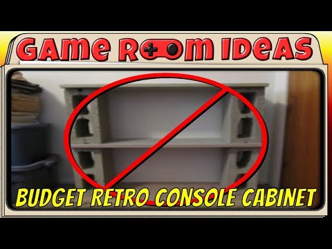 Low Budget Multi Retro Console Media Cabinet | Game Room Ideas