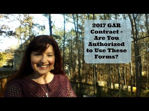 2017 GAR Contracts: Are You Authorized to Use These Forms? | Maximum ...