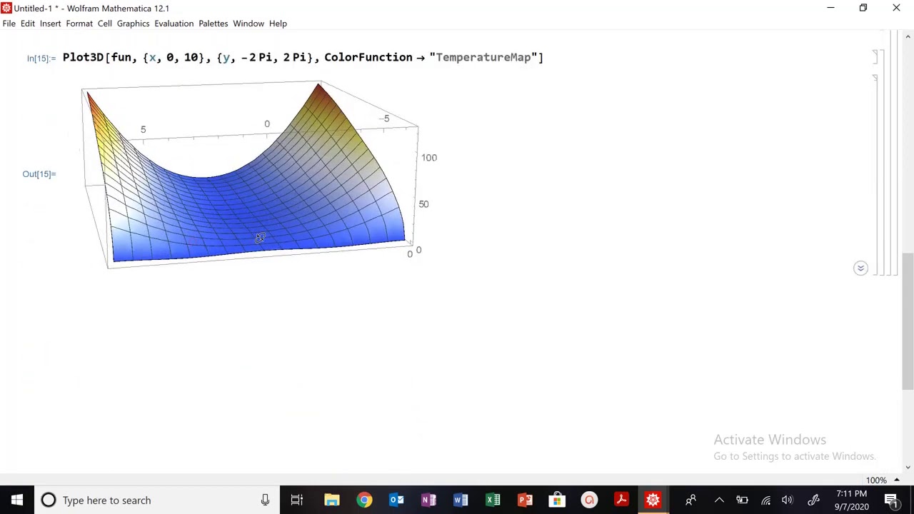 Mathematica Module 2: Plot3D, ContourPlot, and Density Plot