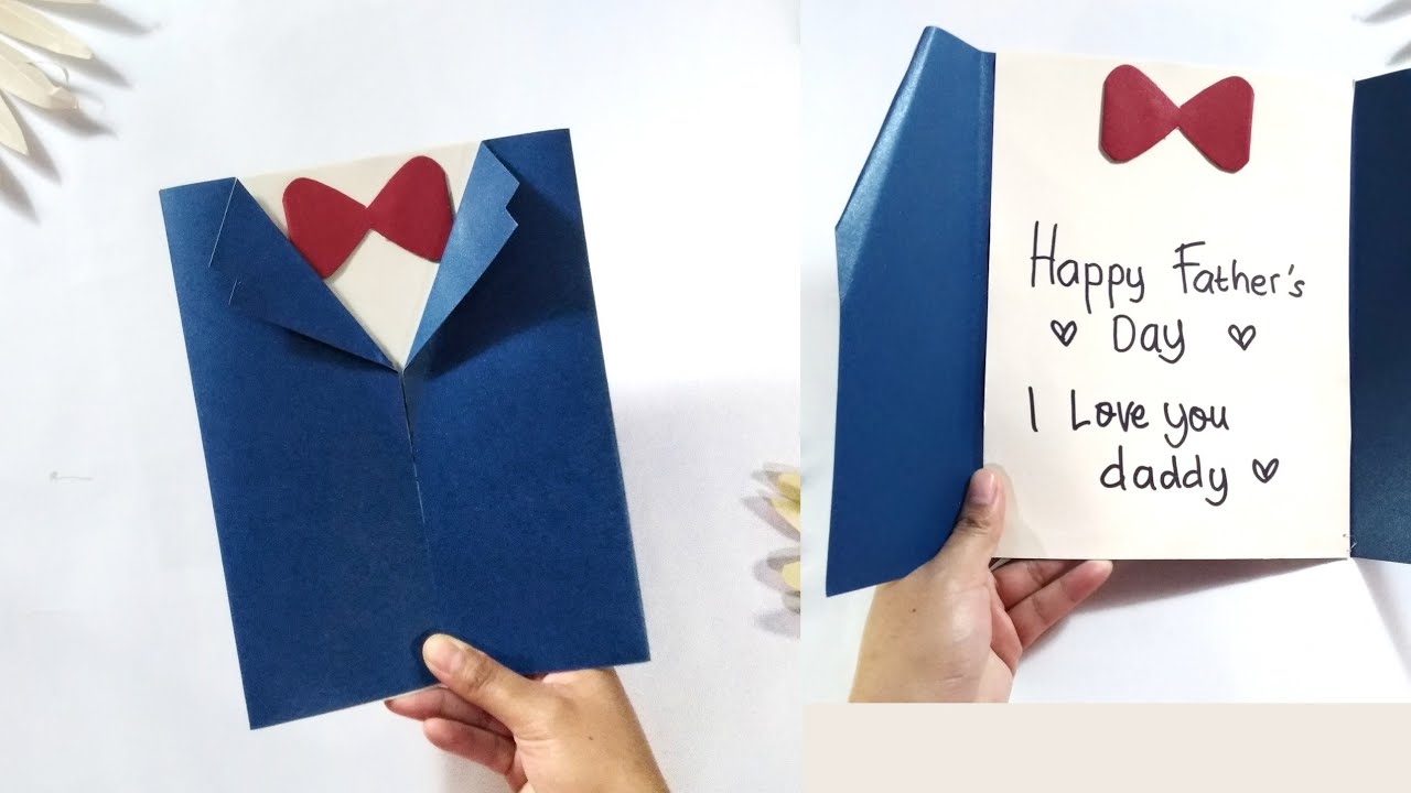 Cara membuat kartu ucapan | Diy father's day cards |Kad ucapan hari Bapa |Ide kreatif kado hari Ayah