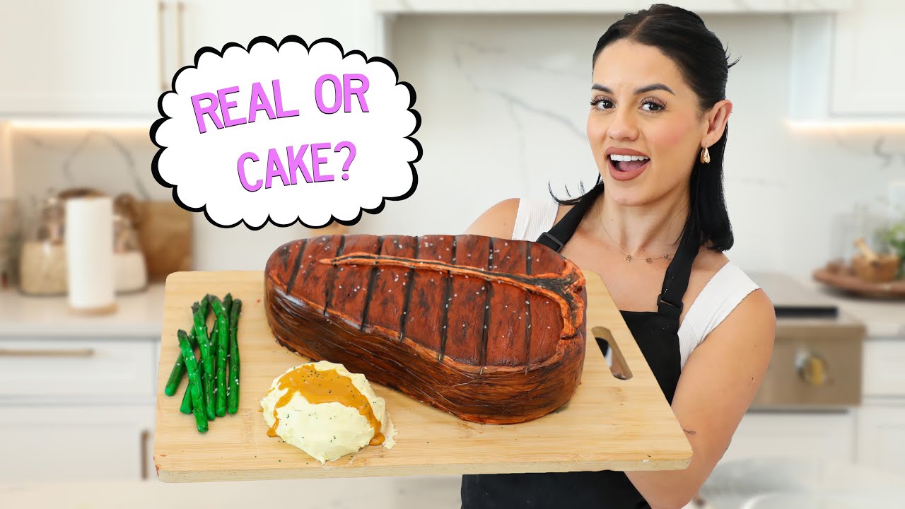 I MADE A REAL STEAK CAKE FOR MY HUSBAND! 🥩