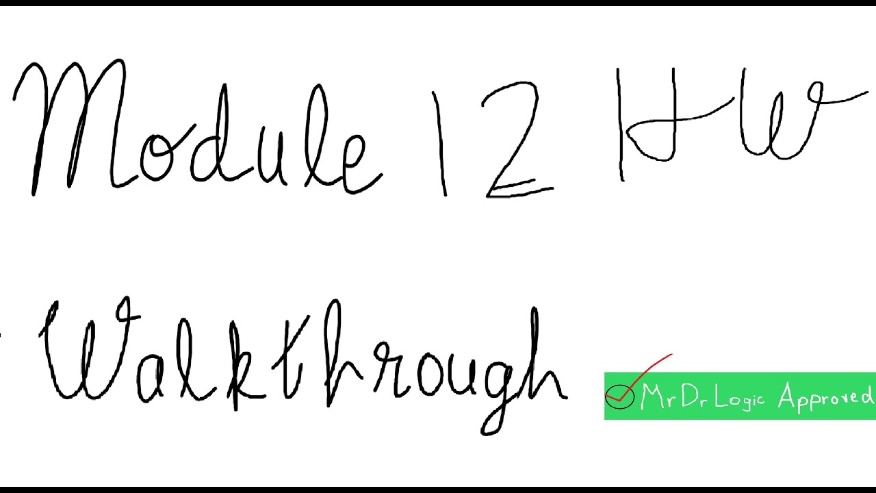 Module 12 Homework Walkthrough [UTM - PSY202]
