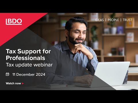 TSP Tax Update Webinar - 11 December 2024