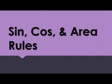 Grade 11 Trigonometry: Sin, Cos, Area Rules – Spaghettification Nation