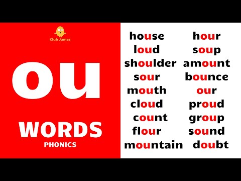 English Phonics - 'ou' words