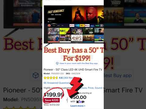 Best Buy has 50” TV for $199!