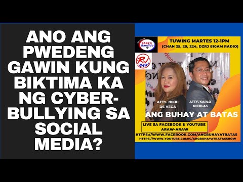 ANO ANG PWEDENG GAWIN KUNG BIKTIMA KA NG CYBER-BULLYING SA SOCIAL MEDIA?