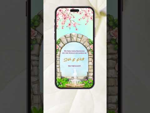 Digital Wedding Invitation Video | Online Animated Video Invitation Maker | AI-1003