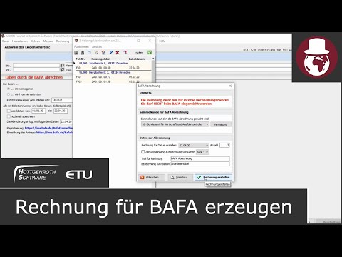 Rechnung für BAFA erzeugen - KAMIN Futura