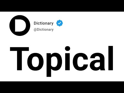 Topical Meaning In English