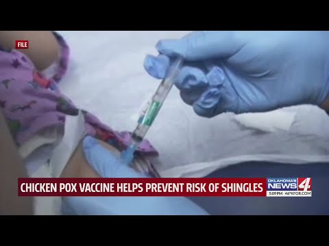 Chicken pox vaccine helps prevent risk of shingles