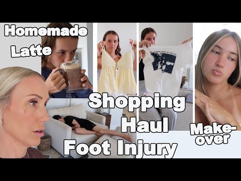 Typical Summer Day! Mall Shopping & Haul, Makeover, Homemade Lattes!