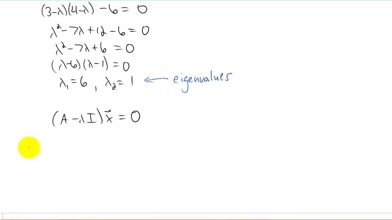Solving a Simple System of DEs (eigenvalue method)