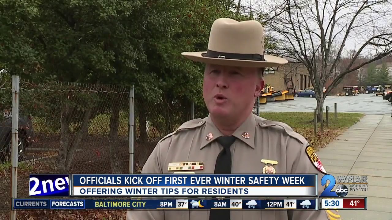 State officials declare this week, Maryland Winter Safety Week