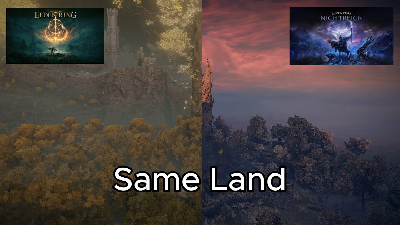Same Land Different Timelines - Elden Ring & Nightreign Map Comparison