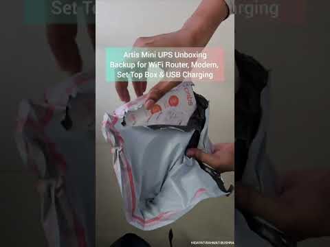 Artis AR-MINIDC-3 Mini UPS Unboxing 🔋 | 8800mAh Backup for WiFi Router, Modem & USB Charging!