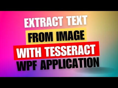 Extract text from images with Tesseract OCR on Windows | OCR using Tesseract in C#
