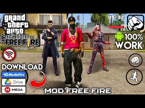 (200MB)!!FREE FIRE MOD FOR GTA SAN ANDREAS||FREE FIRE MOD|| SUMAIR ABRO #freefire #gta