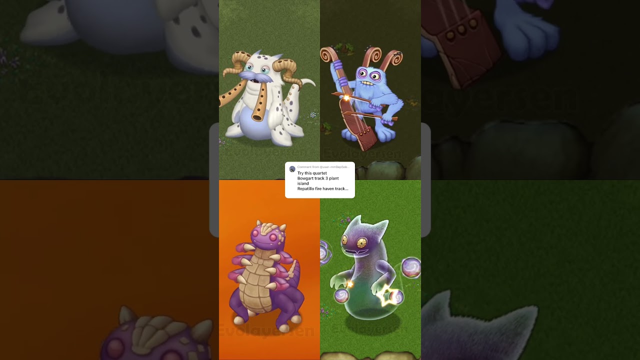 Bowgart, Repatillo, G’Joob And Ghazt Quartet! #msm #mysingingmonsters #msmduets #shorts