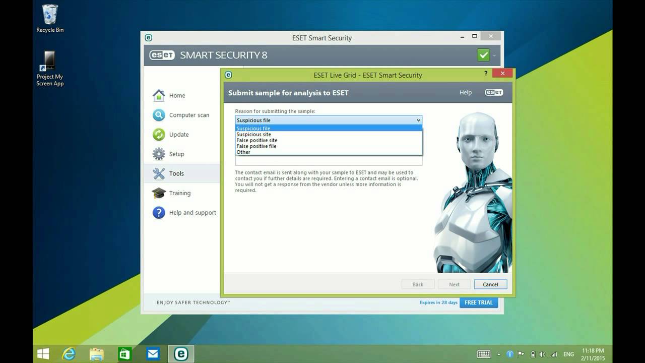 How to Submit a File for Analysis to ESET