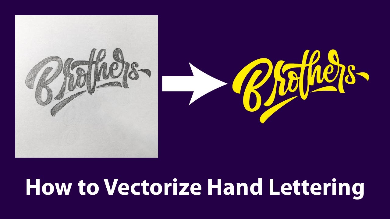 How to Vectorize Hand Lettering | Digital Signature