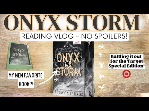 ONYX STORM READING VLOG - KINDLE COLORSOFT, BASIC, & TARGET SPECIAL EDITION! #reading #onyxstorm 🐉📚