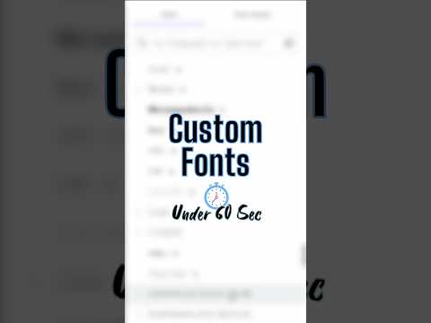 Add your fonts to Canva - Use any font you want in your designs #canvatutorial #canvapro #canvahack