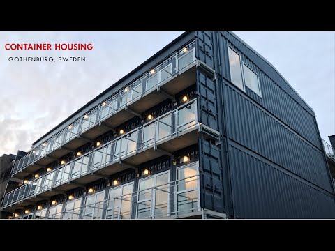 Shipping Container Housing- Student Accommodation Gothenburg