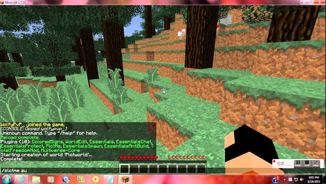 how to create plotworld for plotme