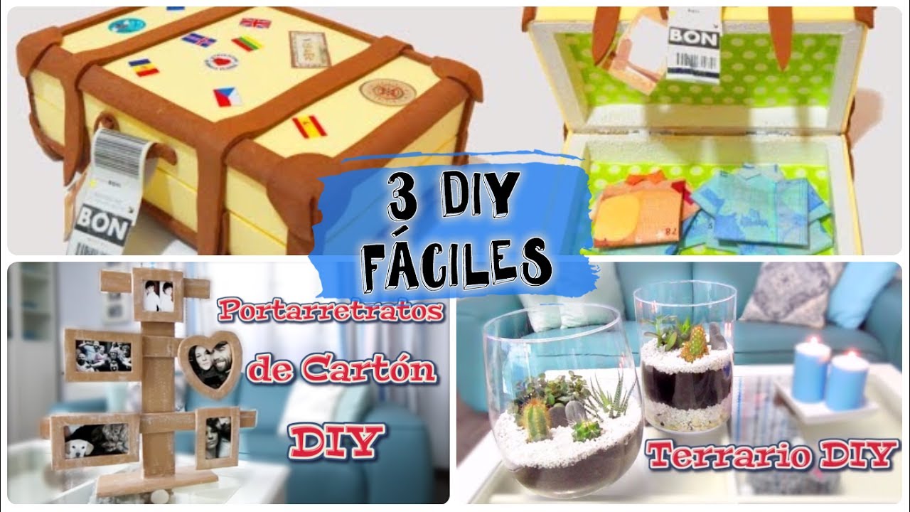 3 ideas DIY fáciles y originales para hacer un regalo | Manualidades