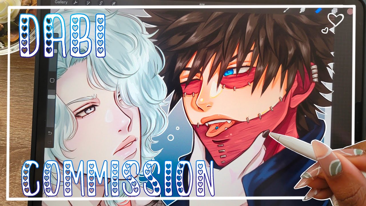 Drawing Dabi for a Commission! | Procreate