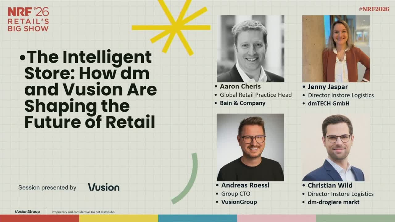 NRF 2026 Keynote: The Intelligent Store, How dm and Vusion Are Shaping the Future of Retail