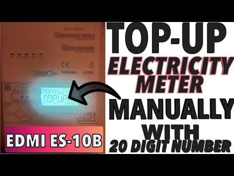 How To Enter Top Up Code (UTRN) in Electric Meter For EDMI ES-10B Electricity Smart Meter