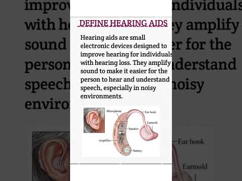 Define Hearing aids ? ##nursing essential concept##