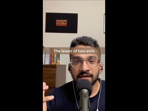 The lesser of two evils | जिओ और जीने दो | Complete video on my channel | #hindi #lifeadvice