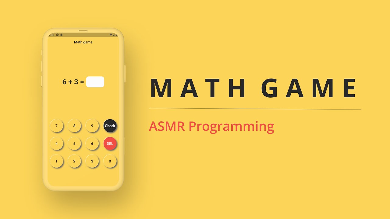 ASMR Programming - Coding a Math Game - No Talking