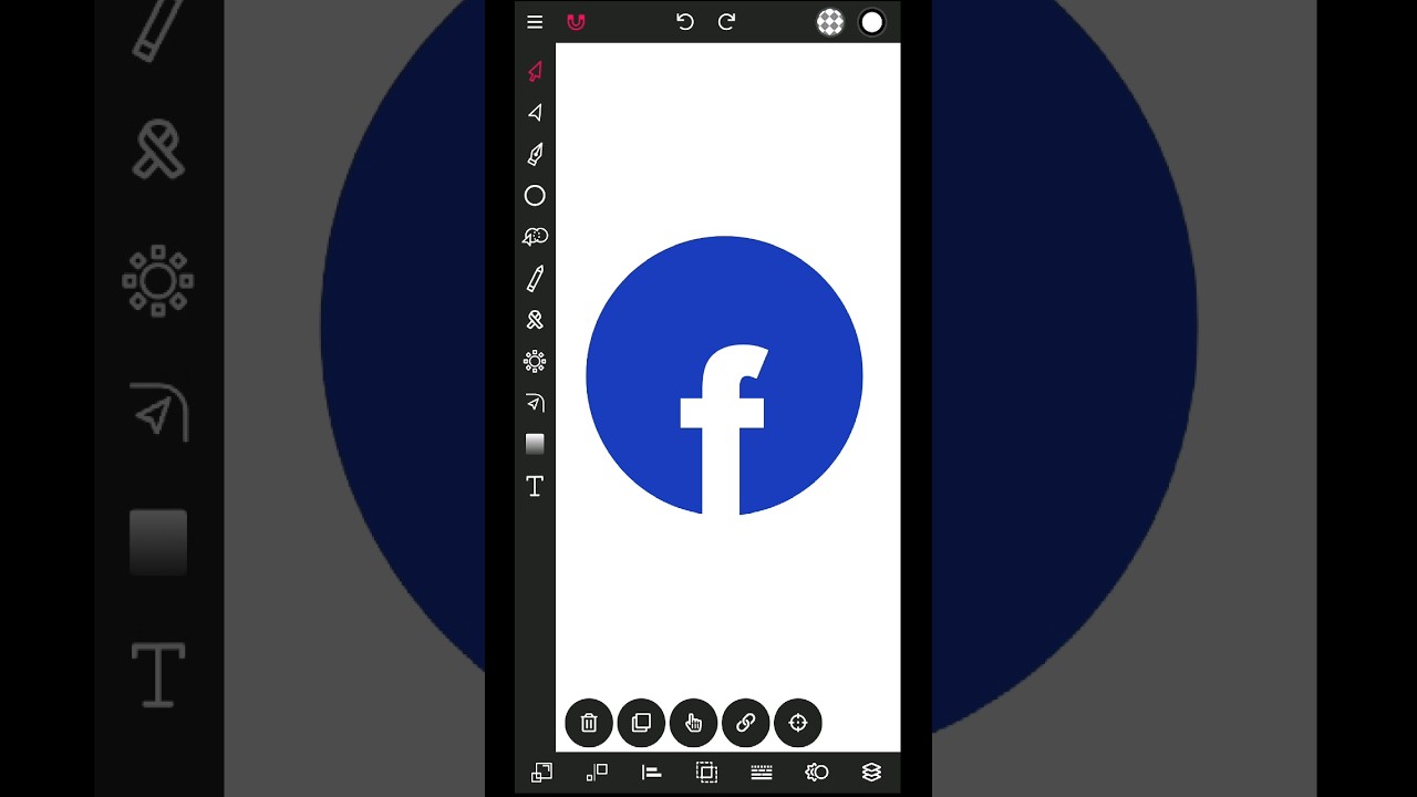 Facebook Logo In Vector ink app [] Facebook Logo Design [] Vector ink