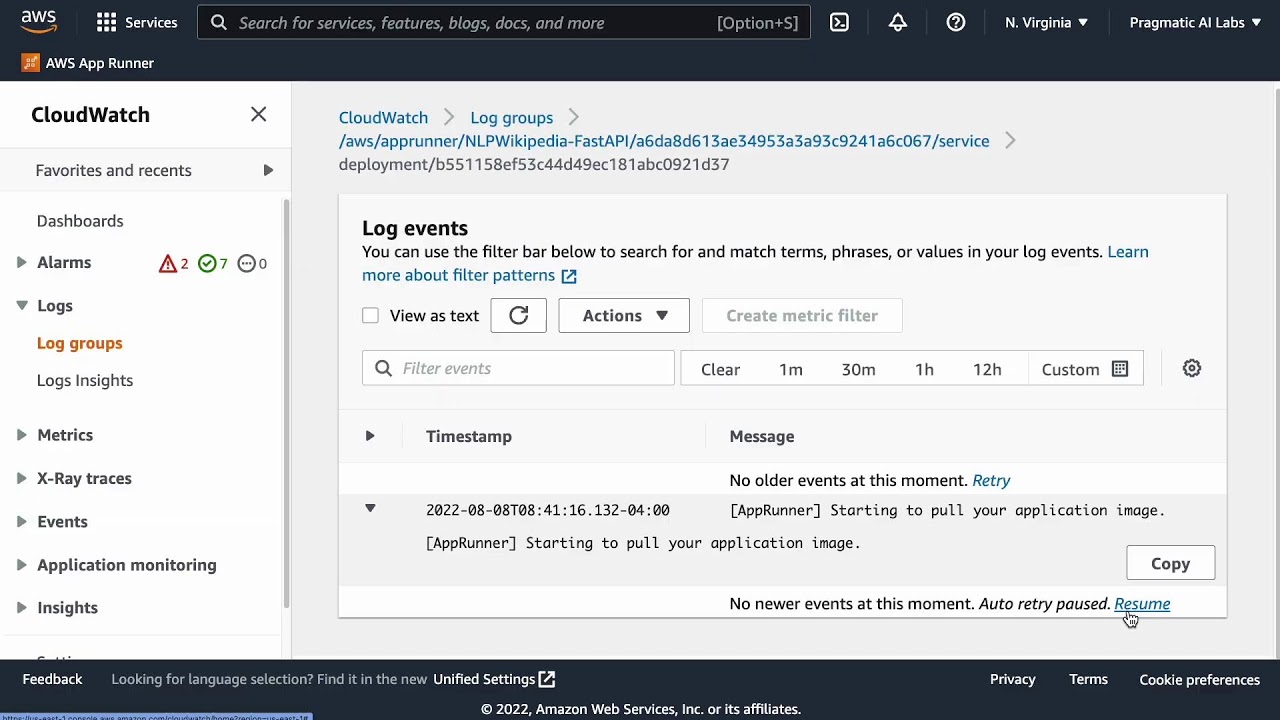 Build Containerized FastAPI NLP Microservice on AWS